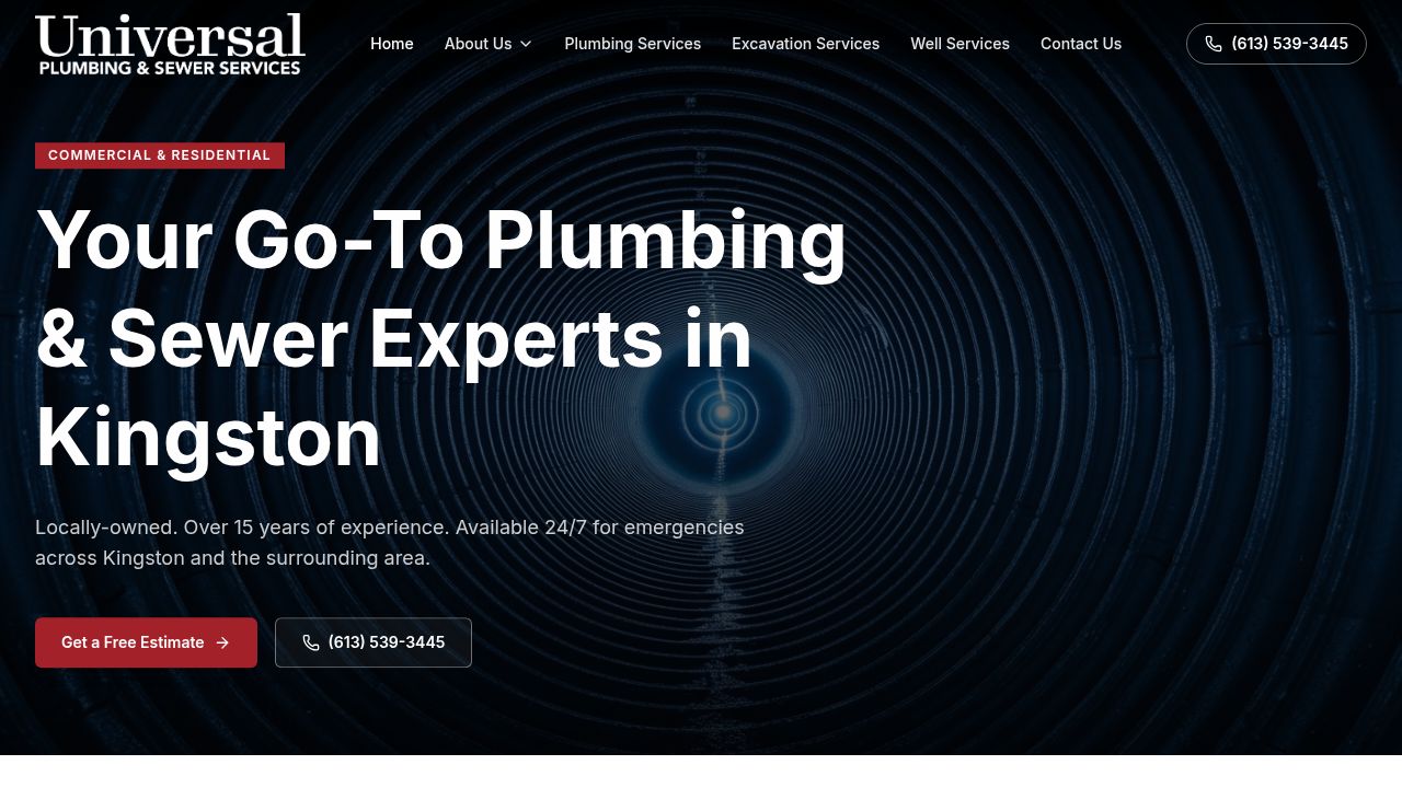 Universal Plumbing & Sewer Services | Kingston, ON